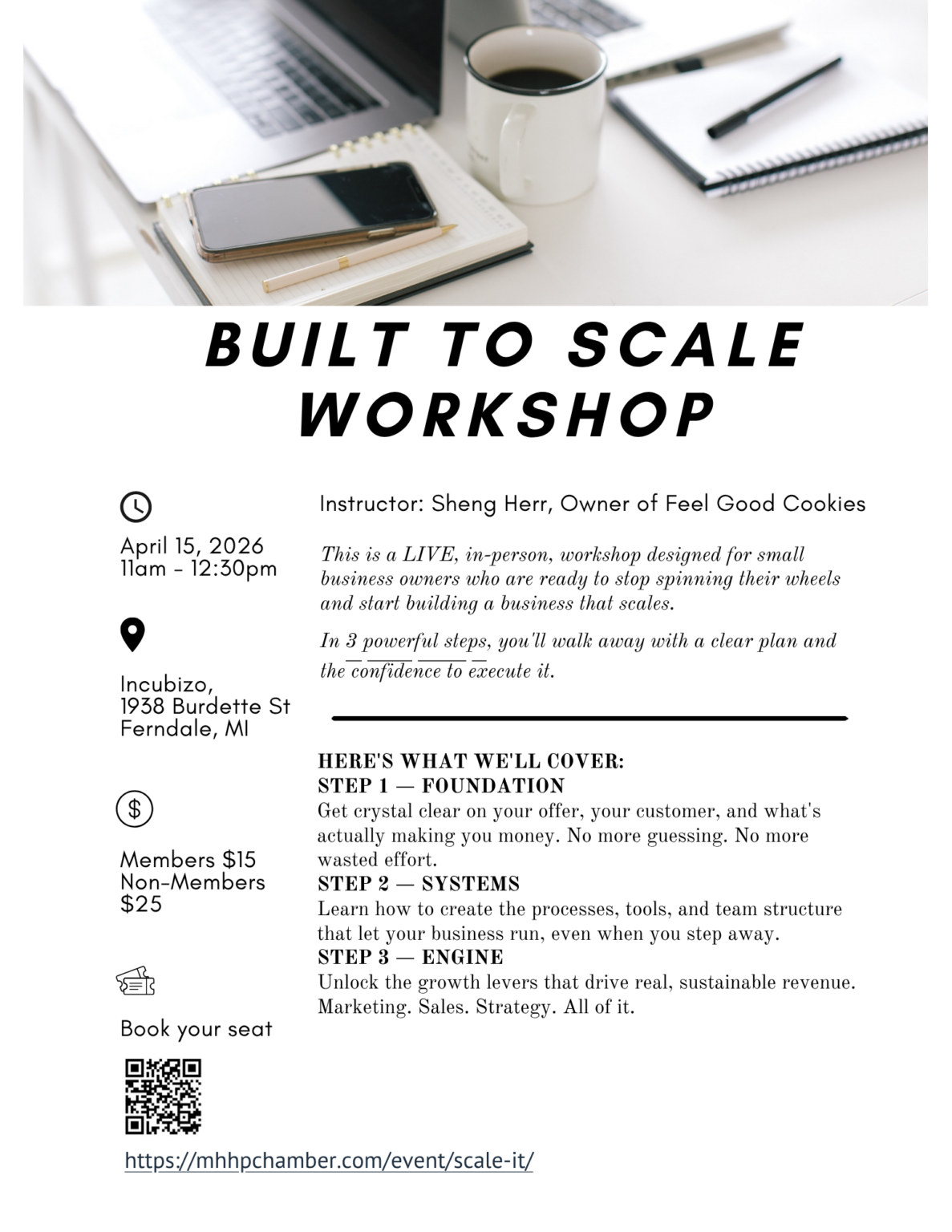Built to Scale Workshop with Sheng Herr of Feel Good Cookies - Madison ...